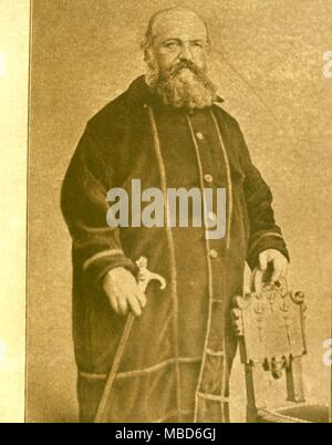 OCCULTISTS - ELIPHAS LEVI. Portrait of Alphonse Louis Constant, who ...