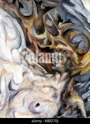 Lucifer - detail of the head of Lucifer from the painting Lucifer's ...