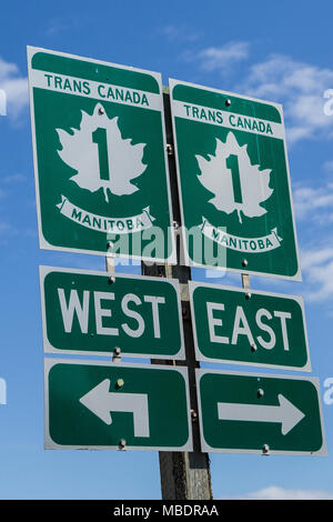 Trans Canada Highway 17 Sign In Ontario Canada Part Of The Trans Canada ...