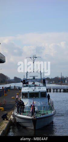 Royal Navy P2000 HMS Express and HMS Ranger at dawn on the 21st May ...
