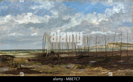 Bartholdi Frederic Auguste - Scène De Plage a Pourville Pays De Caux ...