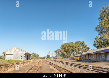 TWEESPRUIT, SOUTH AFRICA - MARCH 12, 2018: An historic, old, sandstone ...