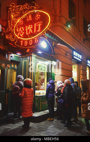 Ma Die Er stall. The famous vanilla popsicle in Central Street Harbin ...