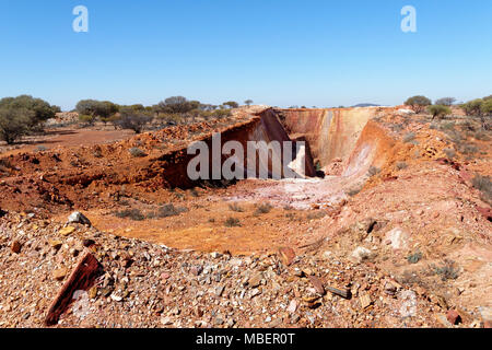 Open cut mining gold mine Kalgoorlie, Western Australia. The Fimiston ...