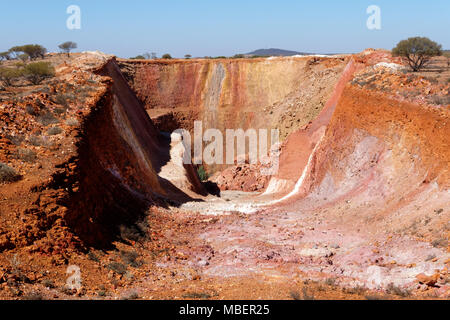 Open cut mining gold mine Kalgoorlie, Western Australia. The Fimiston ...