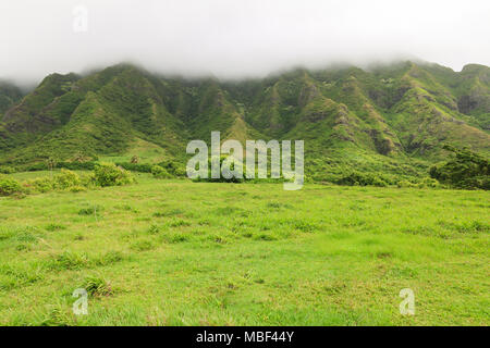 A magnificent view of Kualoa Ranch, Hawaii Stock Photo - Alamy