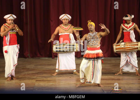 Traditional Kandyan Raban dancer, Kandy, Sri Lanka Stock Photo ...