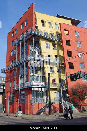 Berlin Apartments, Destructivist style architecture, 6- storey blocks ...