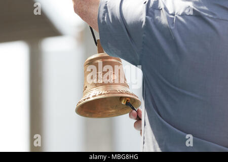Paris roubaix race. final lap bell, velodrome Stock Photo - Alamy