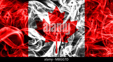 Canada smoke flag Stock Photo - Alamy