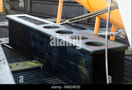 Ships toilet / loo / lavatory aboard / of HMS Alliance; A class ...
