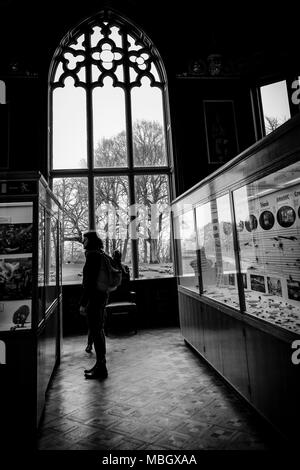 Exhibits inside Cliffe Castle Museum, Keighley, Bradford, Yorkshire ...