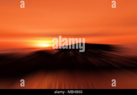 Abstract motion blur sunset nature background Stock Photo - Alamy