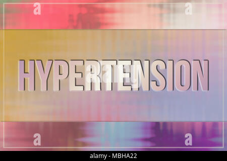 Hypertension, conceptual illustration Stock Photo - Alamy