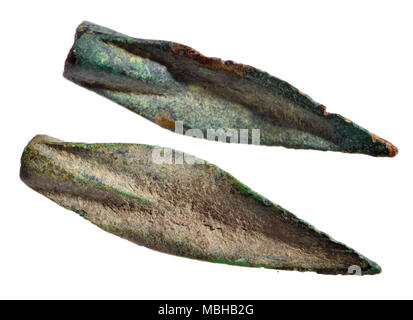 Roman bronze tri-lobe arrowheads Stock Photo - Alamy