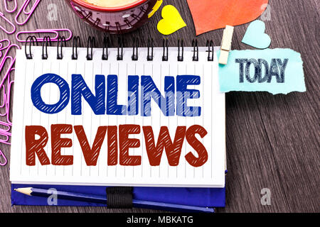 Handwriting text writing Online Reviews. Concept meaning Internet ...