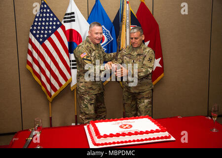 Lt. Gen. Michael Bills, left, Eighth Army commanding general, and ...