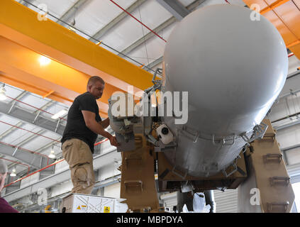 Rodney Noel, Raytheon Land Based Phalanx Weapon System maintainer works ...