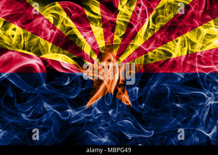 Arizona state smoke flag, United States Of America Stock Photo - Alamy