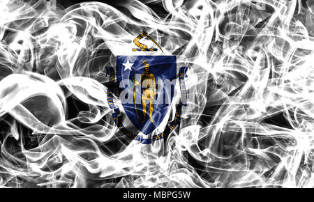 Massachusetts state smoke flag, United States Of America Stock Photo ...