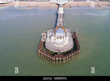 Aerial views of worthing pier and seafront Stock Photo - Alamy