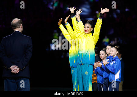 Enid Sung of Australia during the Rhythmic Gymnastics individual ...