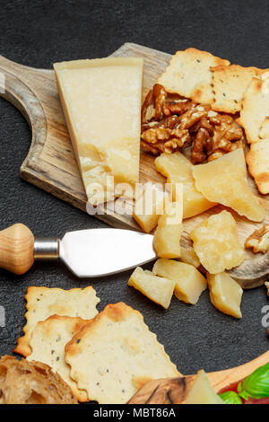 Close-up of a piece of parmesan. Hard cheese, food Stock Photo - Alamy
