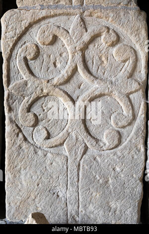 Anglo Saxon and Norman Stone Carvings in the entrance to Bakewell ...