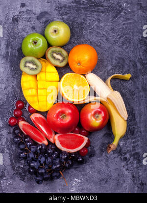 summer fruits. melon, banana, close-up macro photography Stock Photo ...