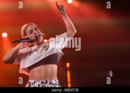 Denmark, Copenhagen - April 11, 2018. The British singer, songwriter ...