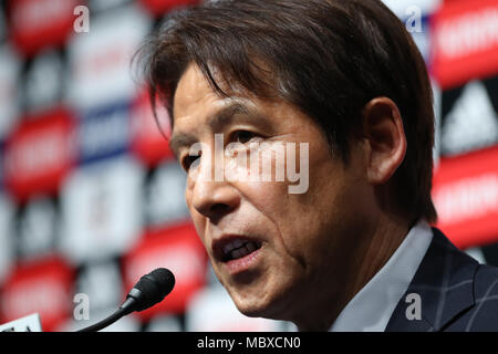 Tokyo, Japan. 12th Apr, 2018. Akira Nishino (JPN) Football/Soccer ...