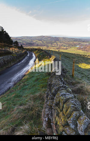 Looking Down Hacked Way Lane on the Edge of Macclesfield Forest on a ...