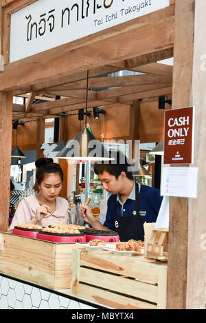 Food vendors at One Nimman new Shopping Mall , Chiang Mai Stock Photo ...
