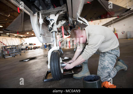 Airman 1st Class Ben Keegstra, 362 Training Squadron crew chief ...