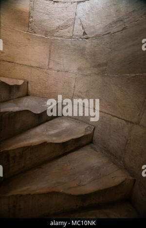 Steps inside the Leaning tower of Pisa Stock Photo - Alamy