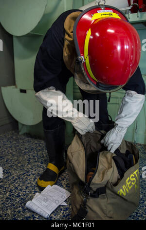 SASEBO, Japan (Jan. 17, 2018) Hull Maintenance Technician Fireman ...