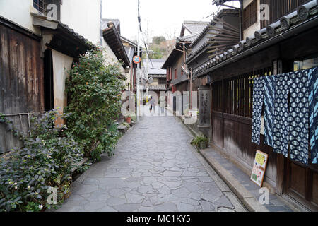 Traditional Japanese street in Tomonoura, Fukuyama City, Hiroshima ...