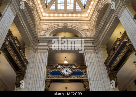 The interior of the David Whitney Building in Detroit. Completed in ...