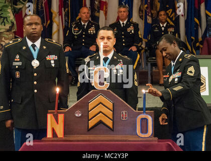 Noncommissioned Officers (NCOs) newly inducted into the NCO Corps ...