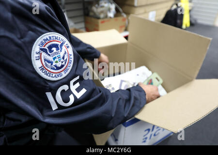 HSI special agents seize counterfeit lanyards from a sporting goods ...