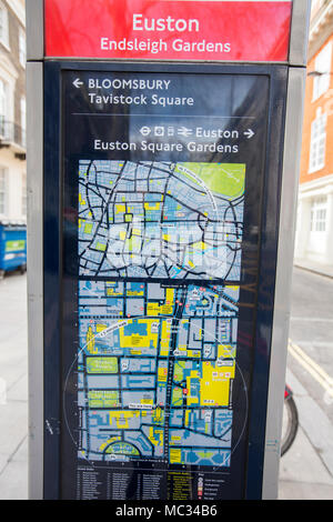 A map at Euston station, London, UK Stock Photo - Alamy