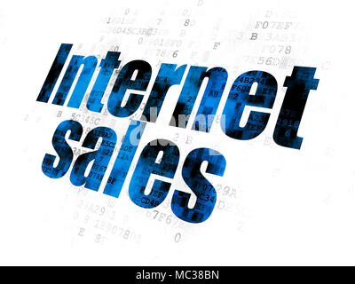 Advertising concept: Internet Sales on wall background Stock Photo - Alamy