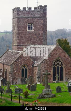 Old Rural Village Church at Bickleigh. St Mary The Virgin's Church ...