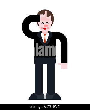 Hand gesture showing letter L, loser sign. Simple black and white icon ...