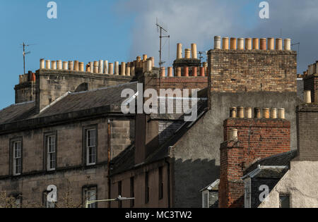 old chimney pots in the georgian town of bath Somerset Stock Photo - Alamy