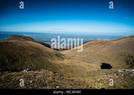 Summit of Caherconree looking south to Tralee Bay Stock Photo - Alamy