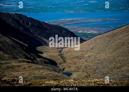 Summit of Caherconree looking south to Tralee Bay Stock Photo - Alamy