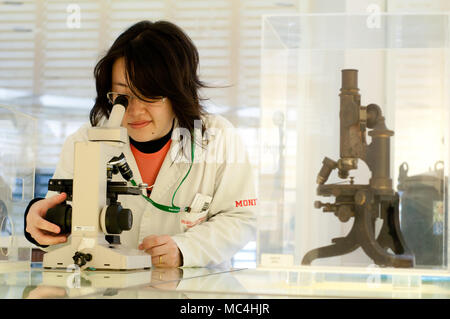 Interior of microbiology museum Stock Photo - Alamy