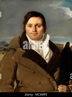 Joseph Antoine Moltedo (1810) by Jean-Auguste-Dominique Ingres Stock ...