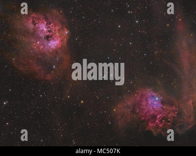 Flaming Star Nebula IC-405 (Actual Astrophotograph Stock Photo - Alamy